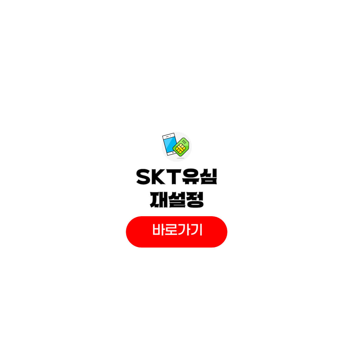 skt 유심 재설정 신청 기간 설정 sk텔레콤 usim 포맷 방법